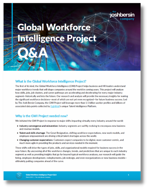 Global Workforce Intelligence Project FAQs